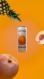 Spraga Kombucha – fermentovaný nápoj bez přidaných cukrů